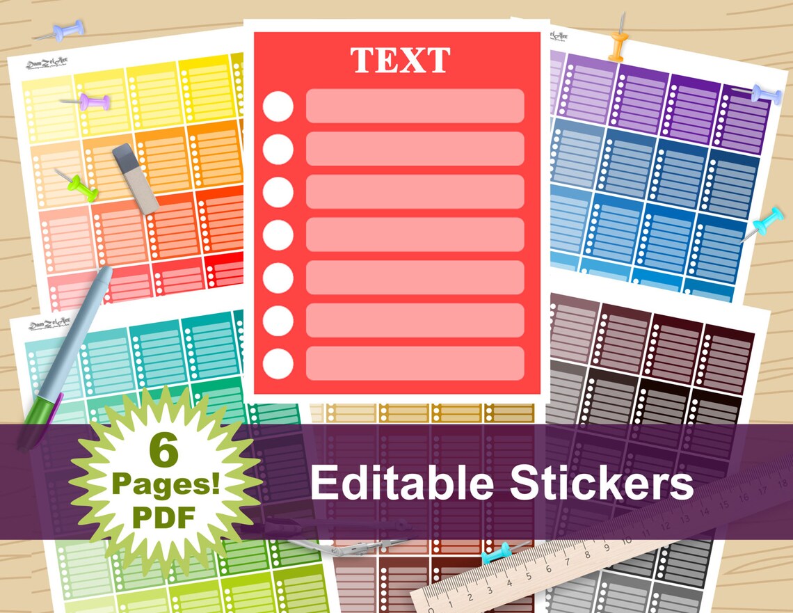 Editable Blank Checklist Planner Work Schedule Planner - Etsy