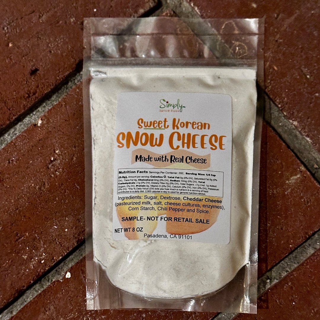 Sweet Korean Snow Cheese Powder, Cheeseling Flavor - Etsy