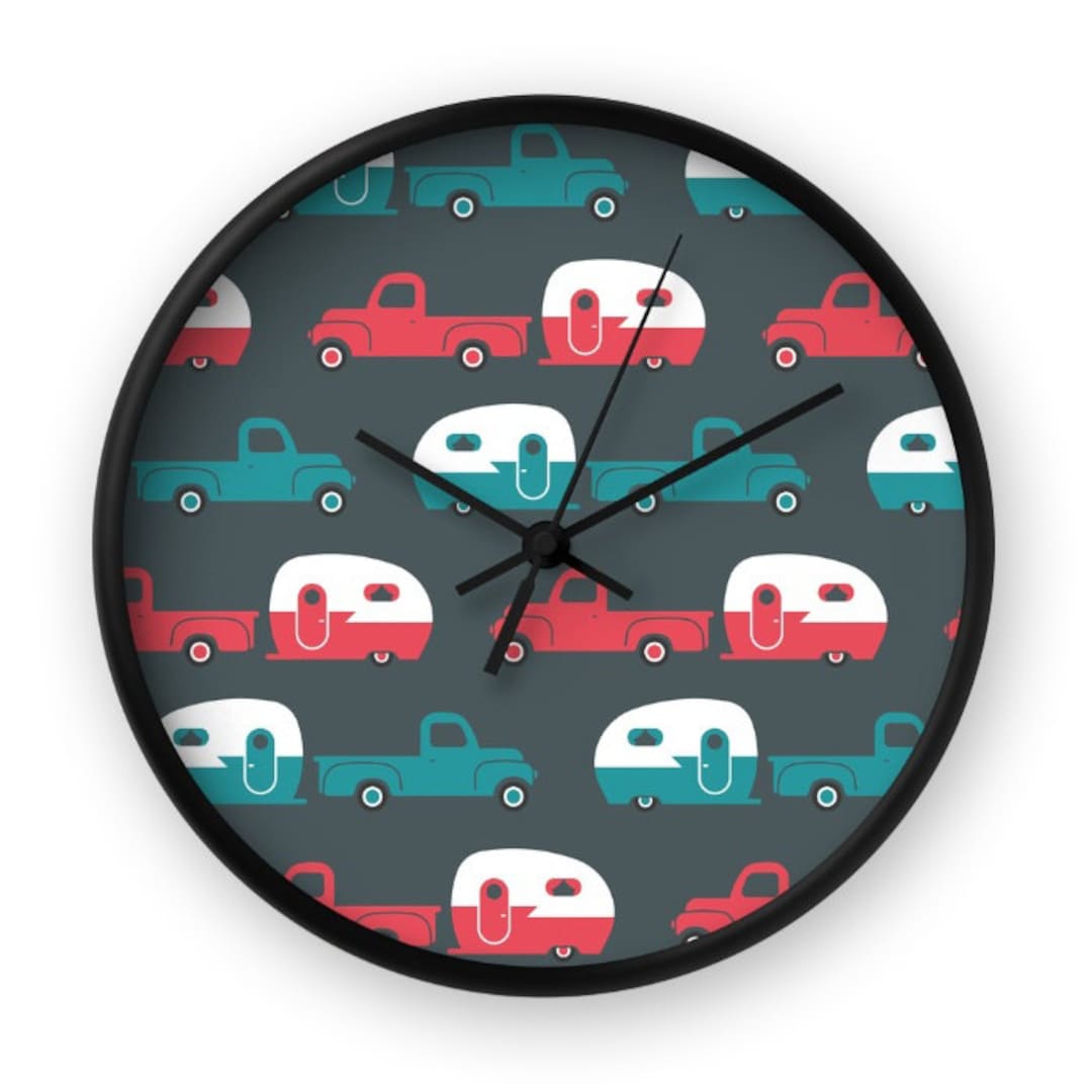 Retro Clock Camper Wall Clock Truck Wall Clock Vintage - Etsy