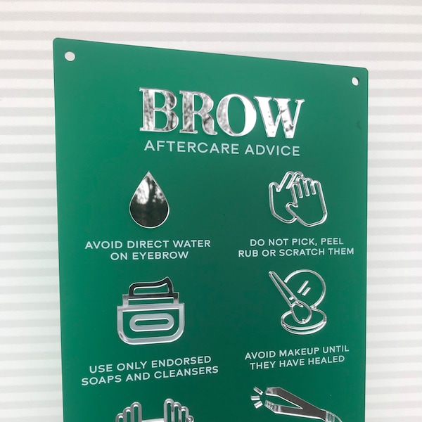 Beauty Aftercare Signs - Etsy