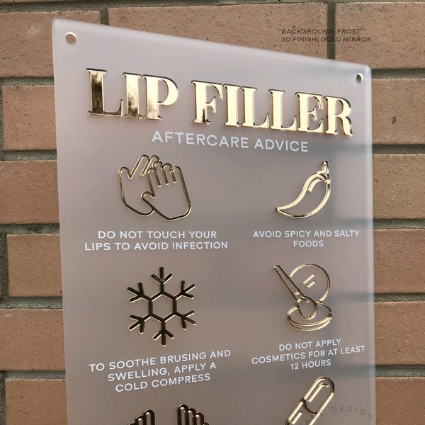 Lip Filler Aftercare Signs - Etsy