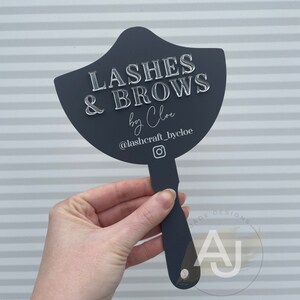 Lash & Brow Artist Social Media Face Prop | Personalised | Aesthetics ...