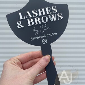 Lash & Brow Artist Social Media Face Prop | Personalised | Aesthetics ...