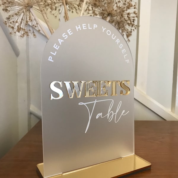 Sweets Table Sign - Etsy