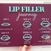 Lip Filler Injections Journey Acrylic A3 Wall Sign Beauty Sign Business ...