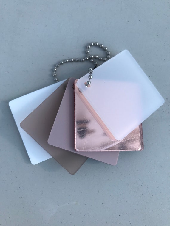 Acrylic Colour Swatch Material Samples 5x Materials per - Etsy