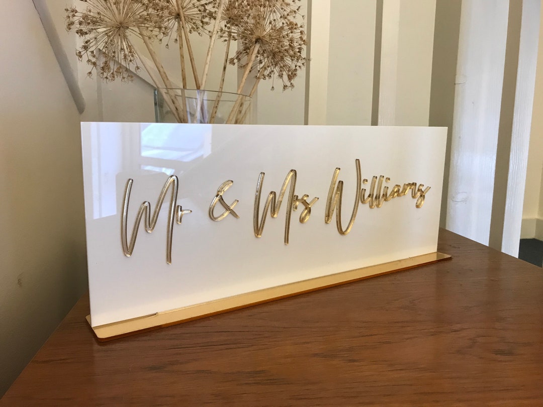 Personalised Top Table Sign | Wedding Sign | Event Sign | Party Sign ...