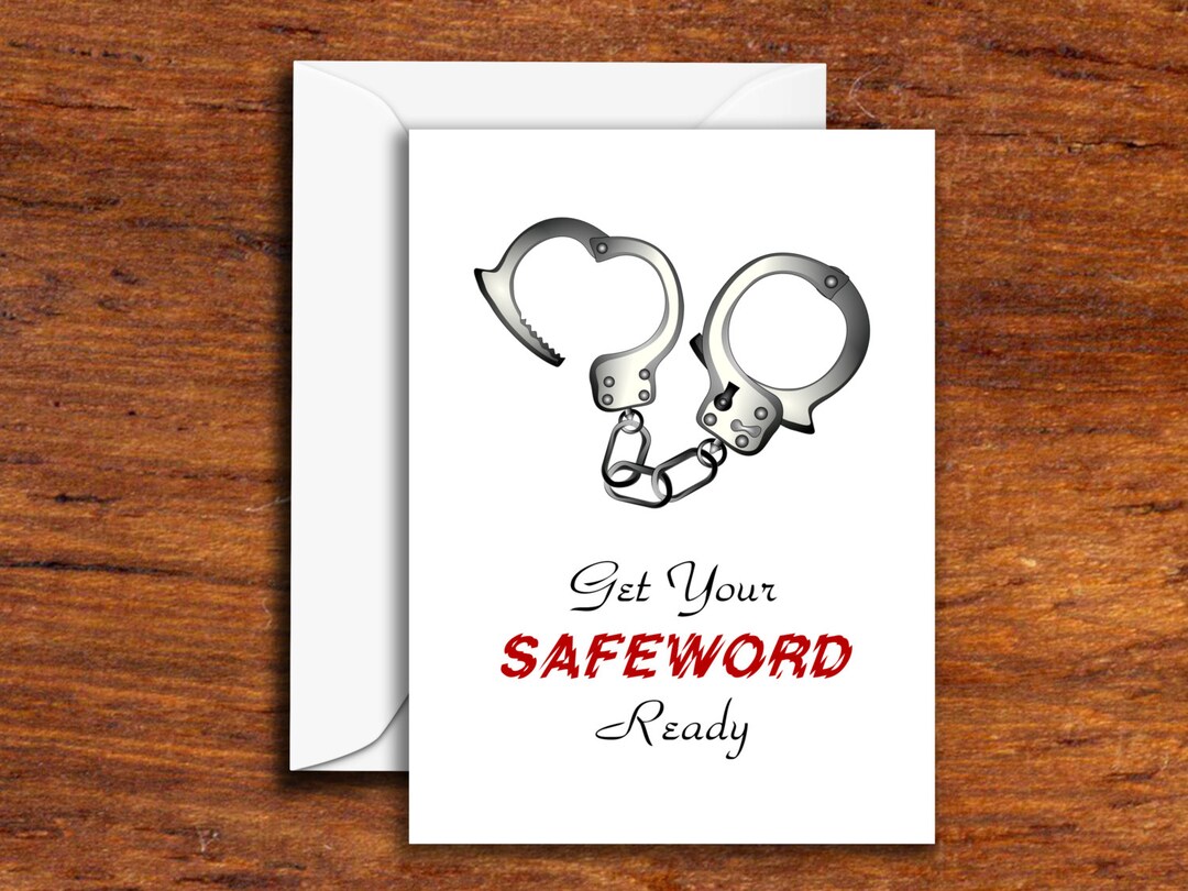 Funny Get Your SAFEWORD Ready greeting Card Funny Card - Etsy