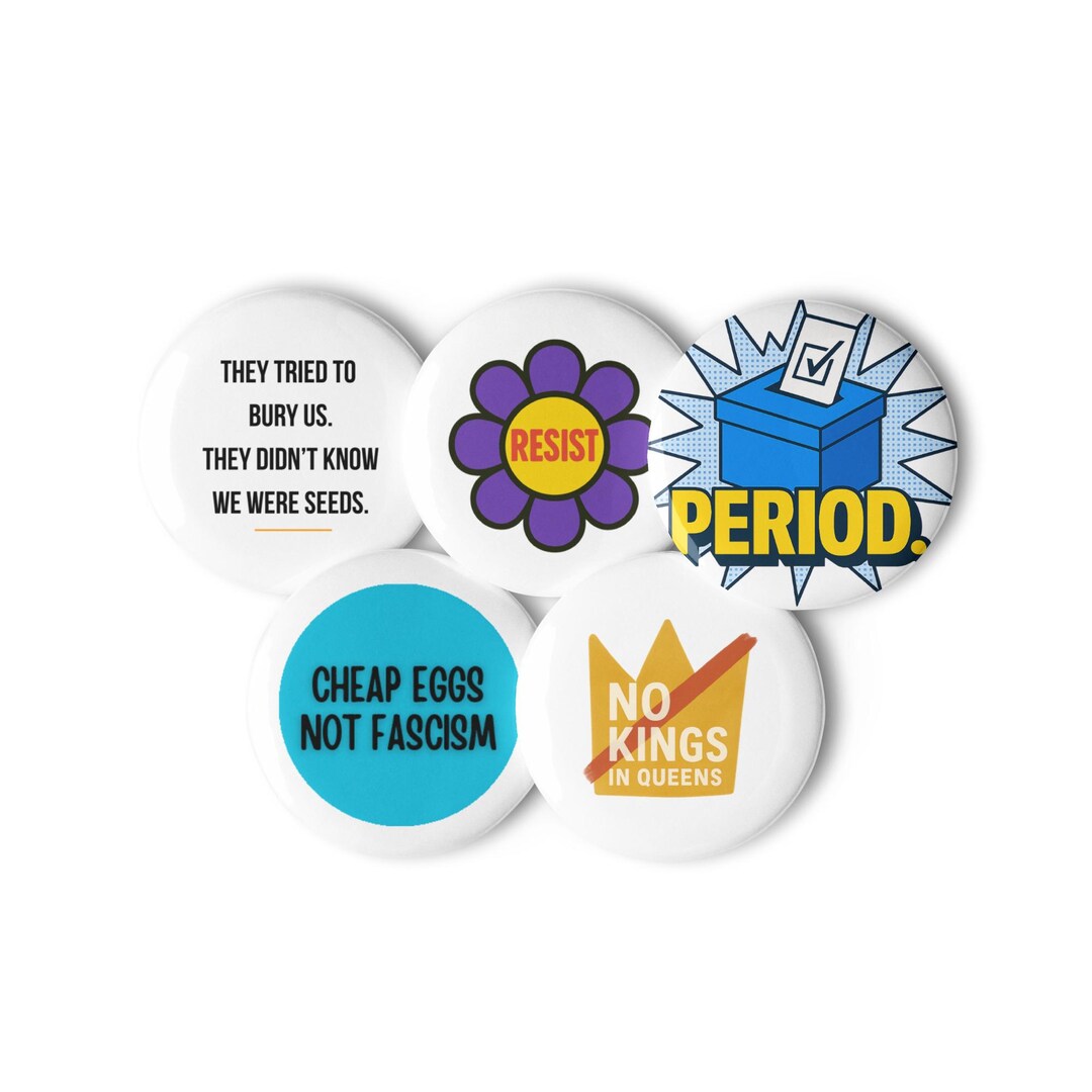 Resistance Pin Set – Queens NYC - Etsy