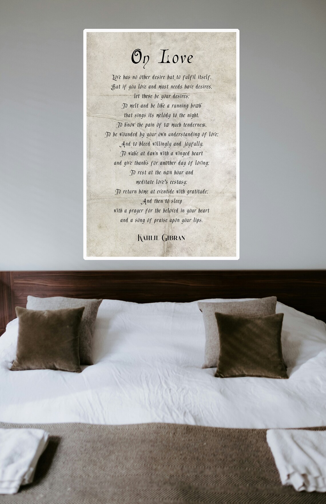 Kahlil Gibran Poem on Love, the Prophet, Literary Print, Inspirational ...
