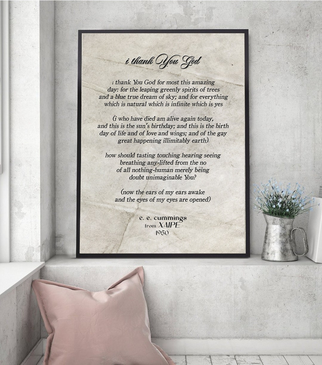I Thank You God, E. E. Cummings Poem, E. E. Cummings, Inspirational ...
