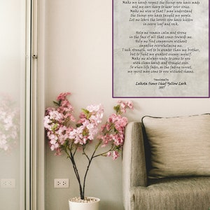 Great Spirit Prayer Print, Chief Yellow Lark, Wall Art, Book Page Print ...