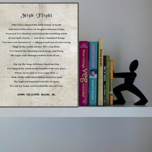 High Flight Poem, Aviation Sonnet Print, Wall Art, John G. Magee Jr ...