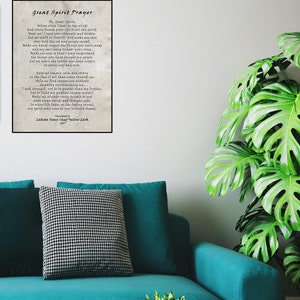 Great Spirit Prayer Print, Chief Yellow Lark, Wall Art, Book Page Print ...