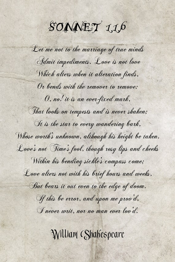 True Love Poem By William Shakespeare