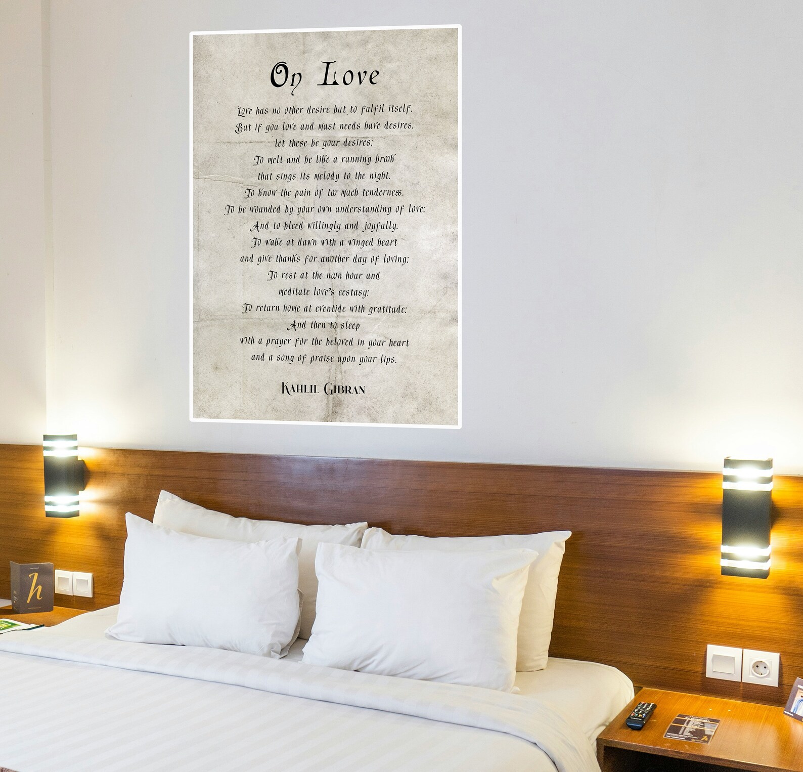 Kahlil Gibran Poem on Love, the Prophet, Literary Print, Inspirational ...