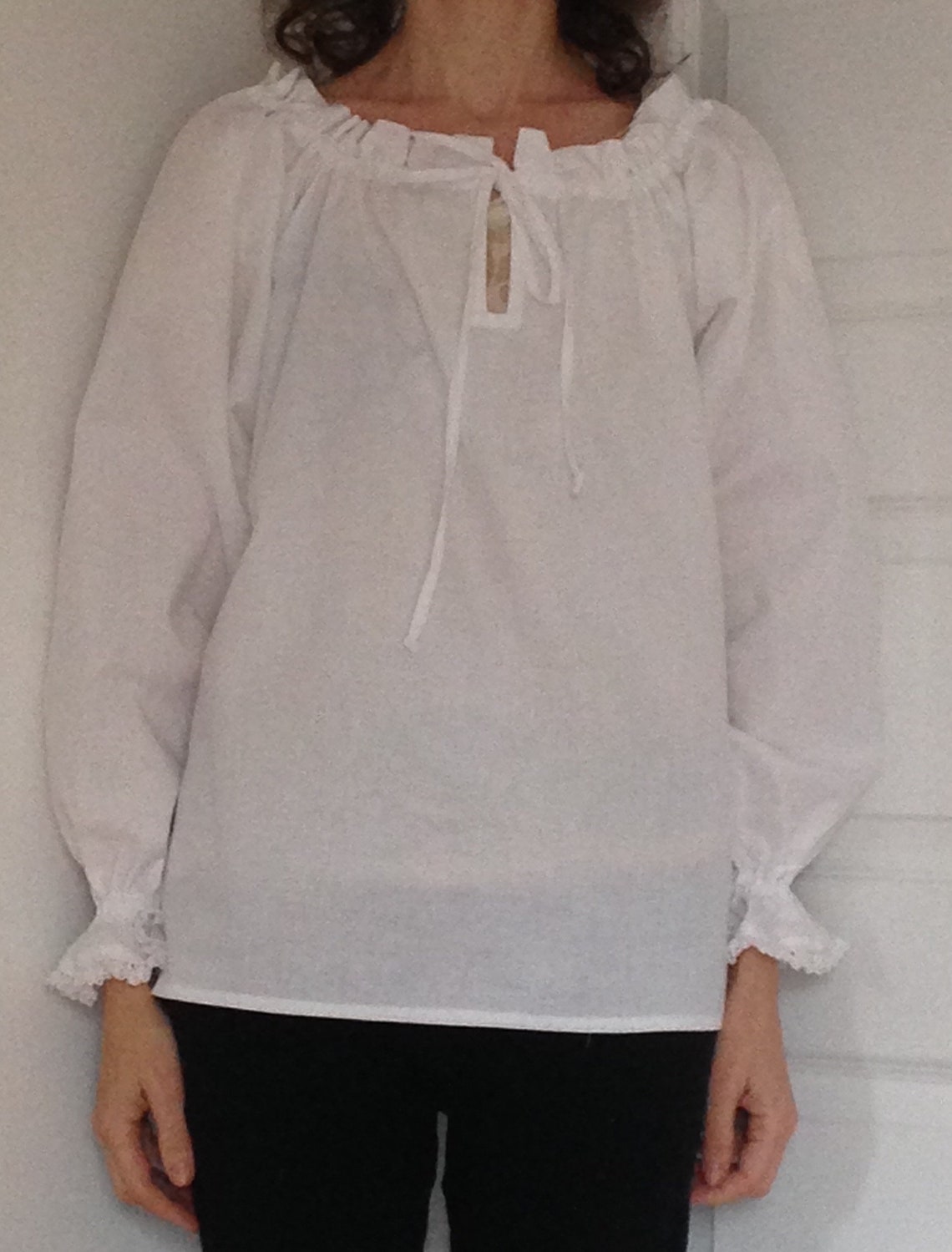 Women Girls Peasant Blouse Long Sleeve /camisole / Negligee / Bloomers ...