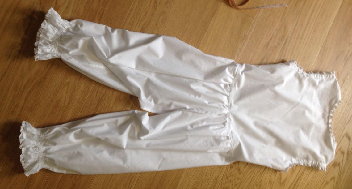 Victorian Style (1880-1900ss) Combinations Undergarment Open-leg ...