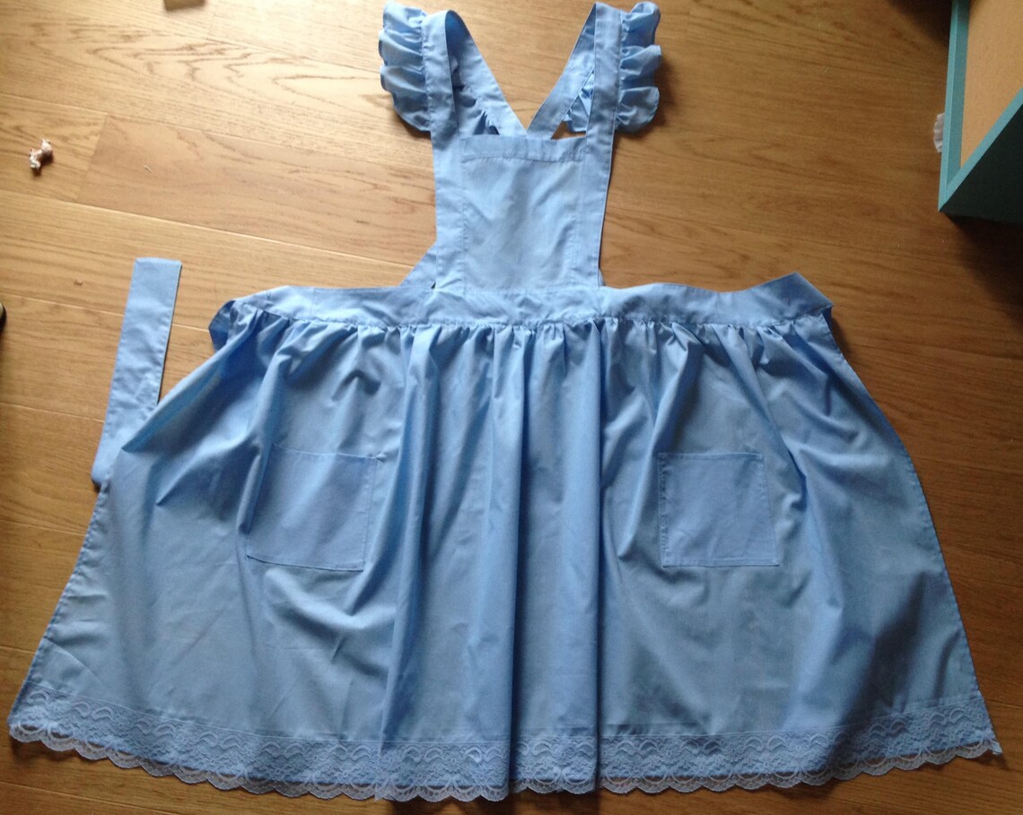 Victorian/edwardian/wwi Style Maid/waitress Full Apron With Lace and ...
