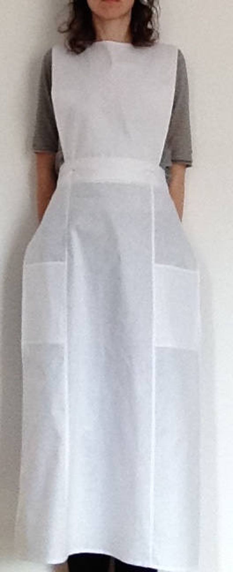 Victorian/ww1 WWI Style Nurse Full Apron Uniform Historical Costume ...