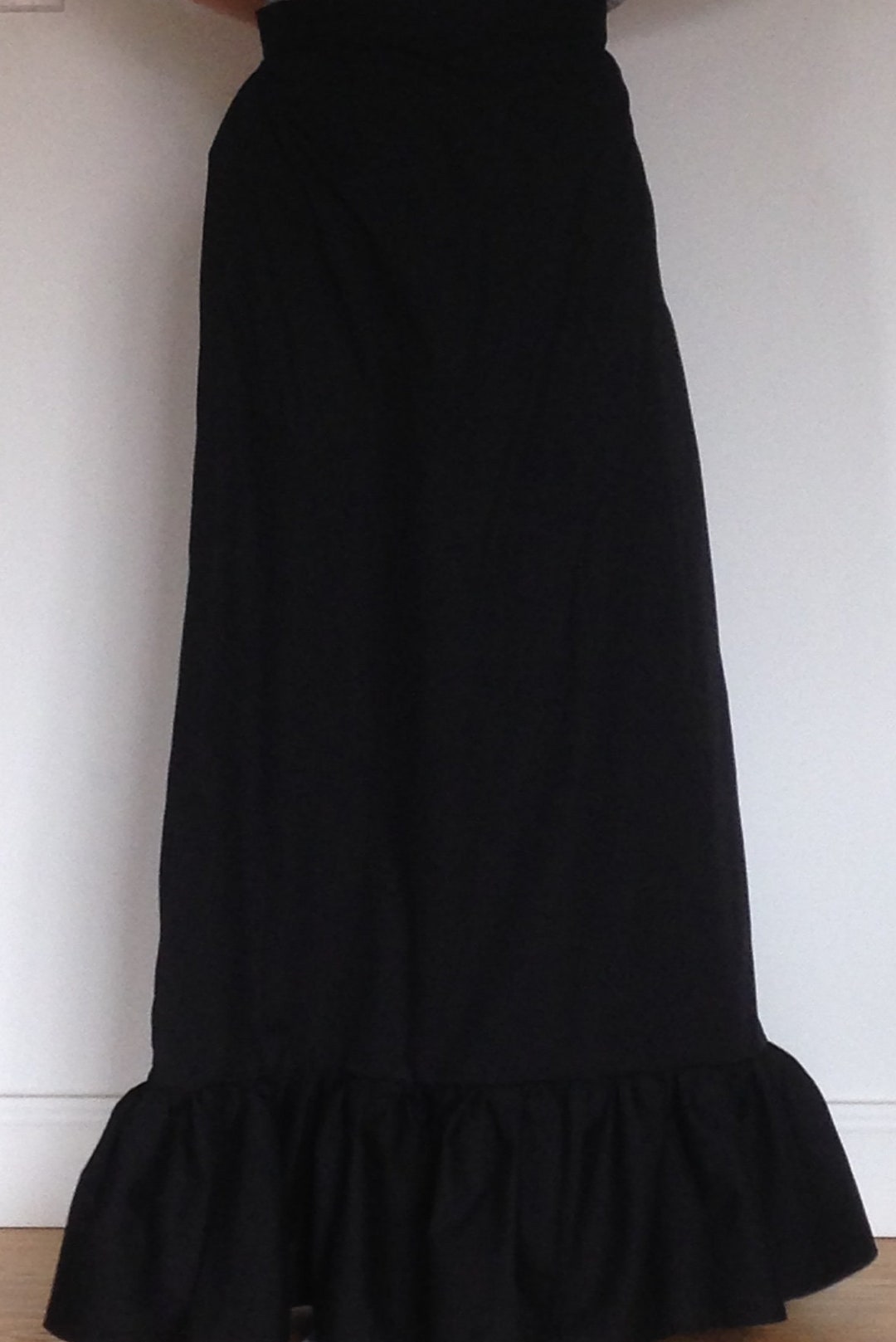 Late Victorian Edwardian Style Ladies Skirt, Maxi Full Length With ...
