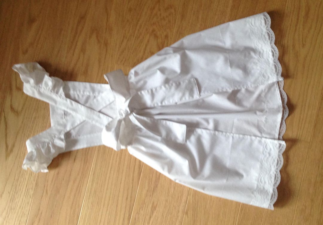 Victorian/edwardian/wwi Style Maid/waitress Full Apron With Lace and ...