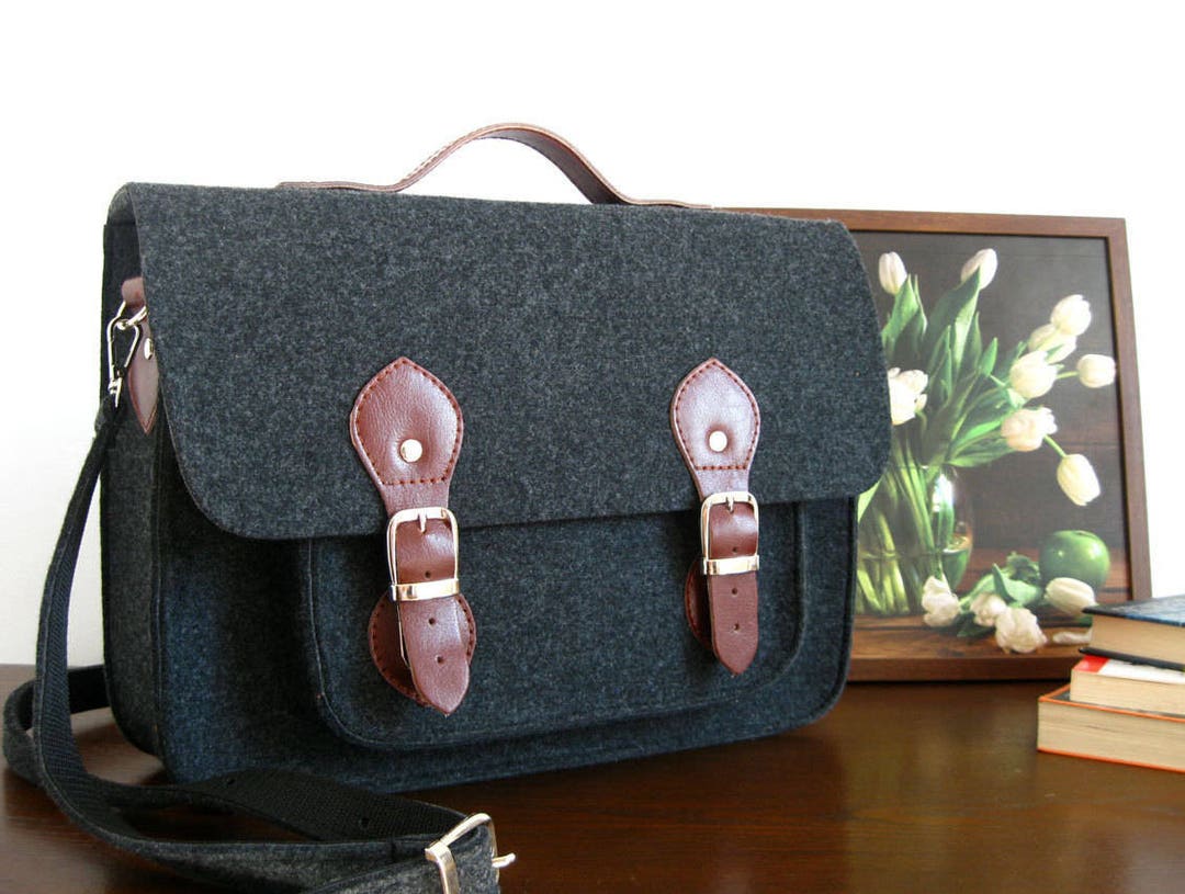 FELT COMPUTER BAG- Felt Schoulder Bag - Laptop Bag , 15-inch Messenger ...