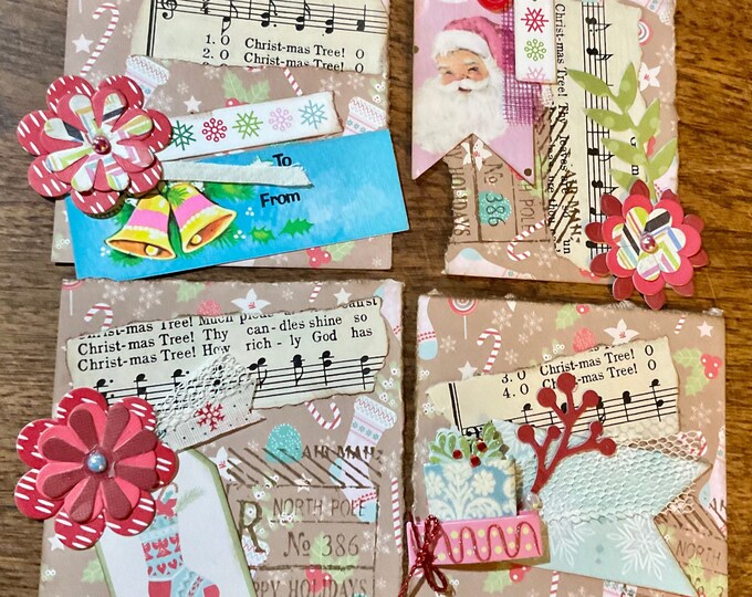 Christmas Junk Journal Clusters, Journal Ephemera, Paper Decorations ...