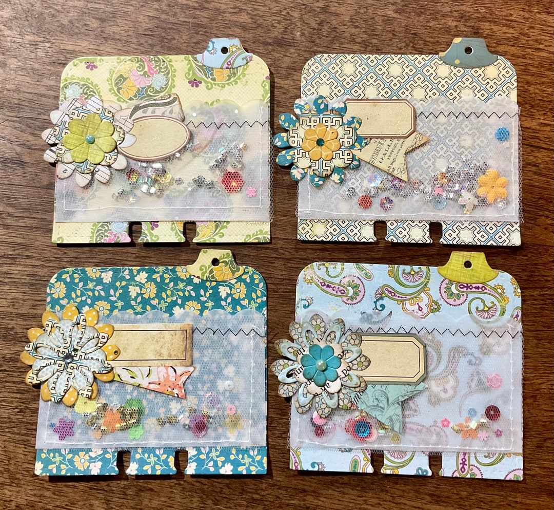 Shaker Journal Rolodex Pockets Art Deco Style Paper Cluster - Etsy