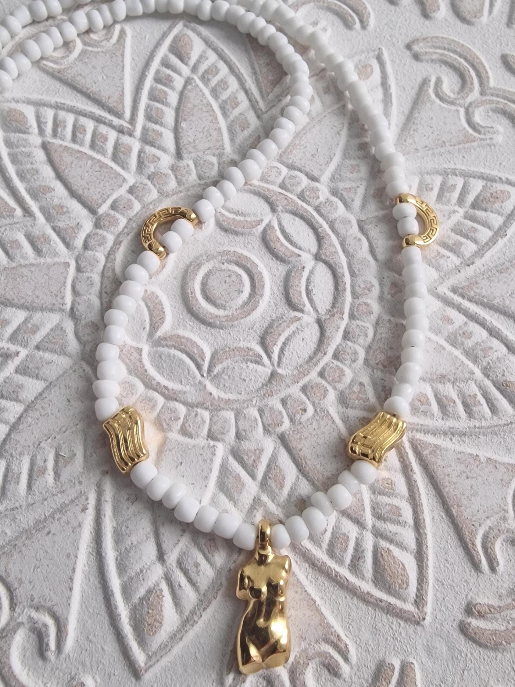 Greek Symbols Necklace, Ancient Greece, Greek Flag Greek Statue Drop ...