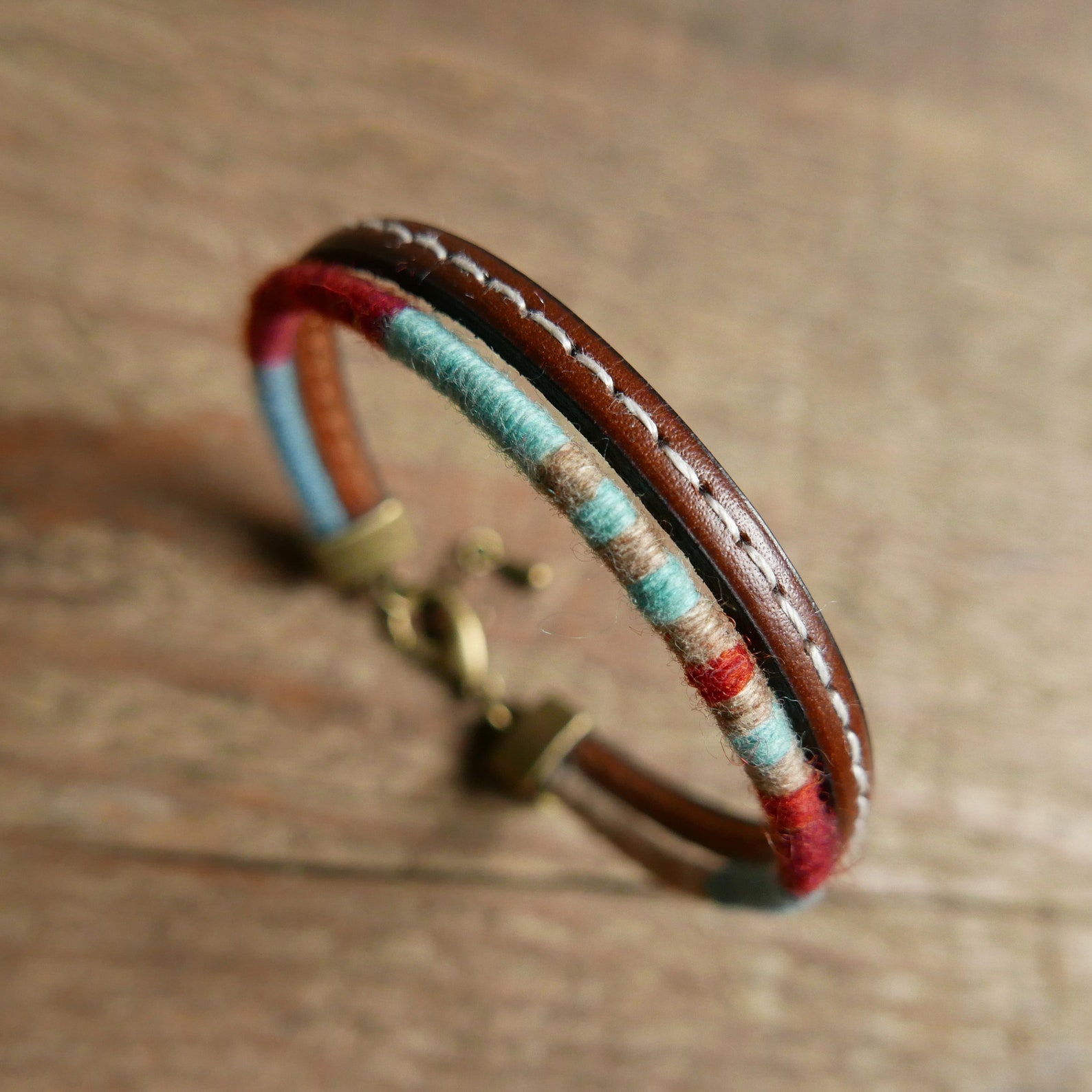 Men's Bracelet Gift for Him, Bohemian Bracelet Mens Jewelry, Multicolor ...