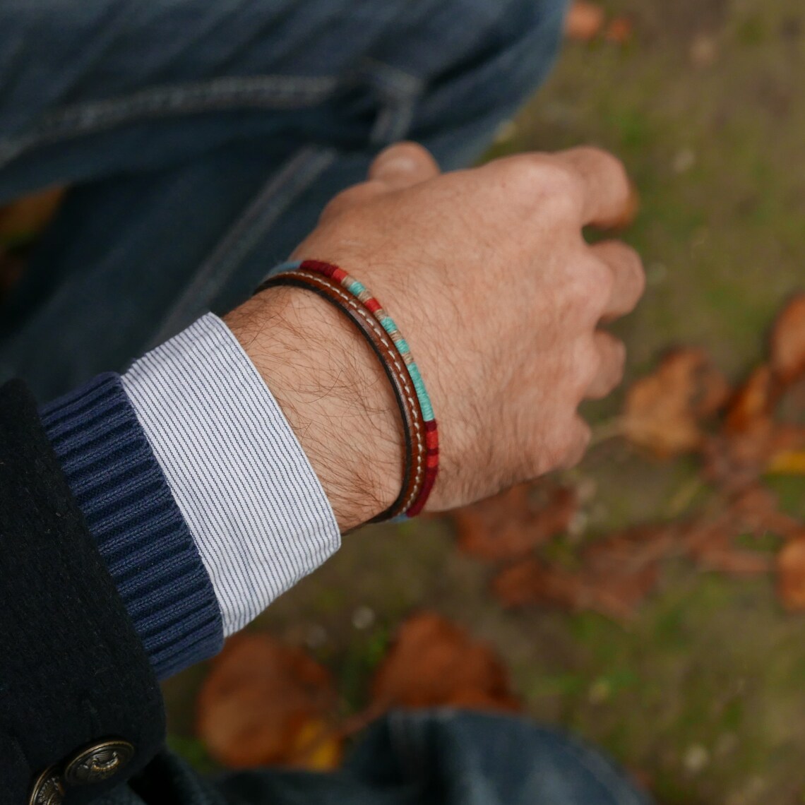 Bracelet homme cadeau pour lui Bracelet bohème bijoux pour - Etsy France