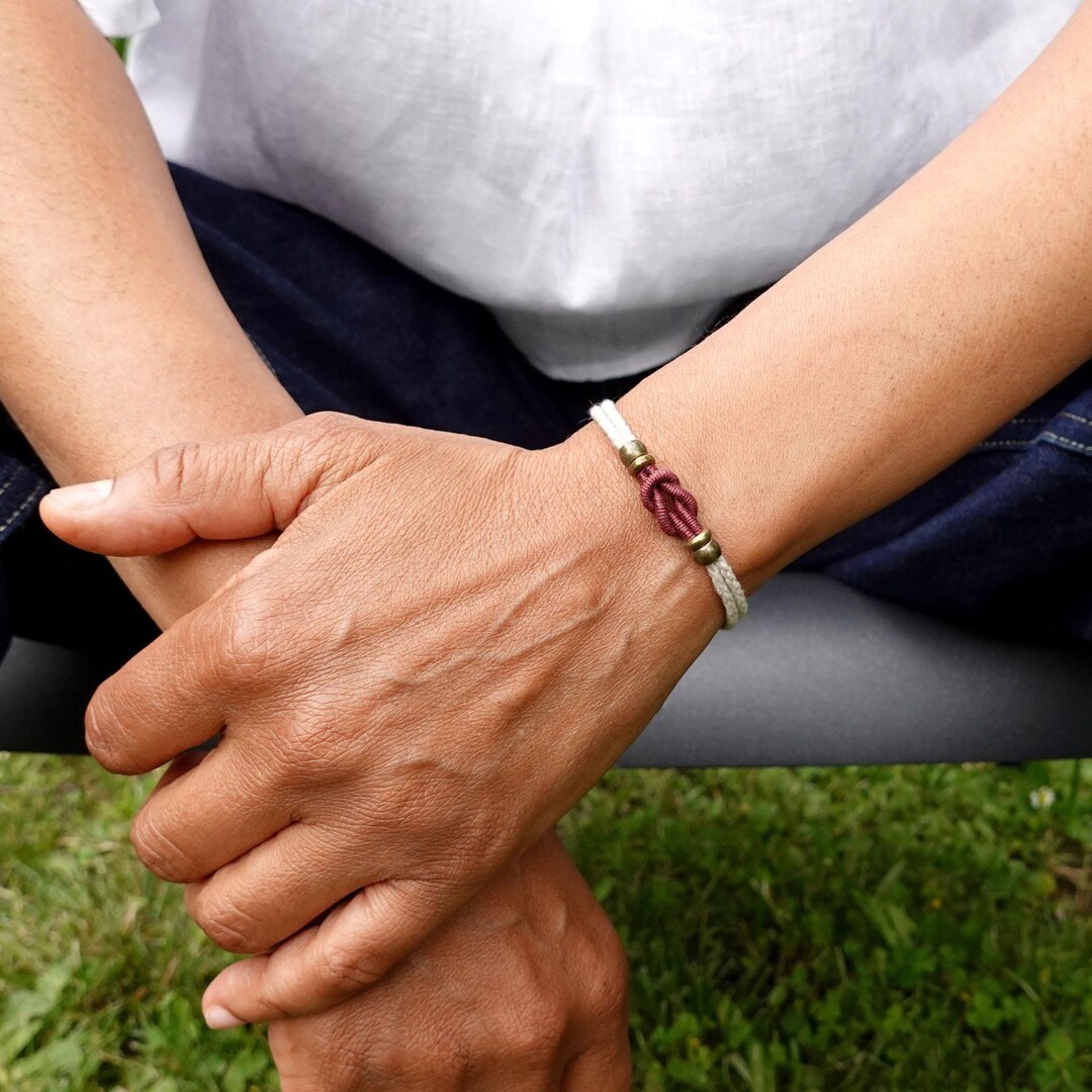 Hemp Knot Rope Bracelet for Women, Eco-friendly Gift for Her ...