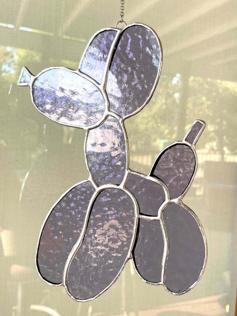 Balloon Poodle Stained Glass - Etsy