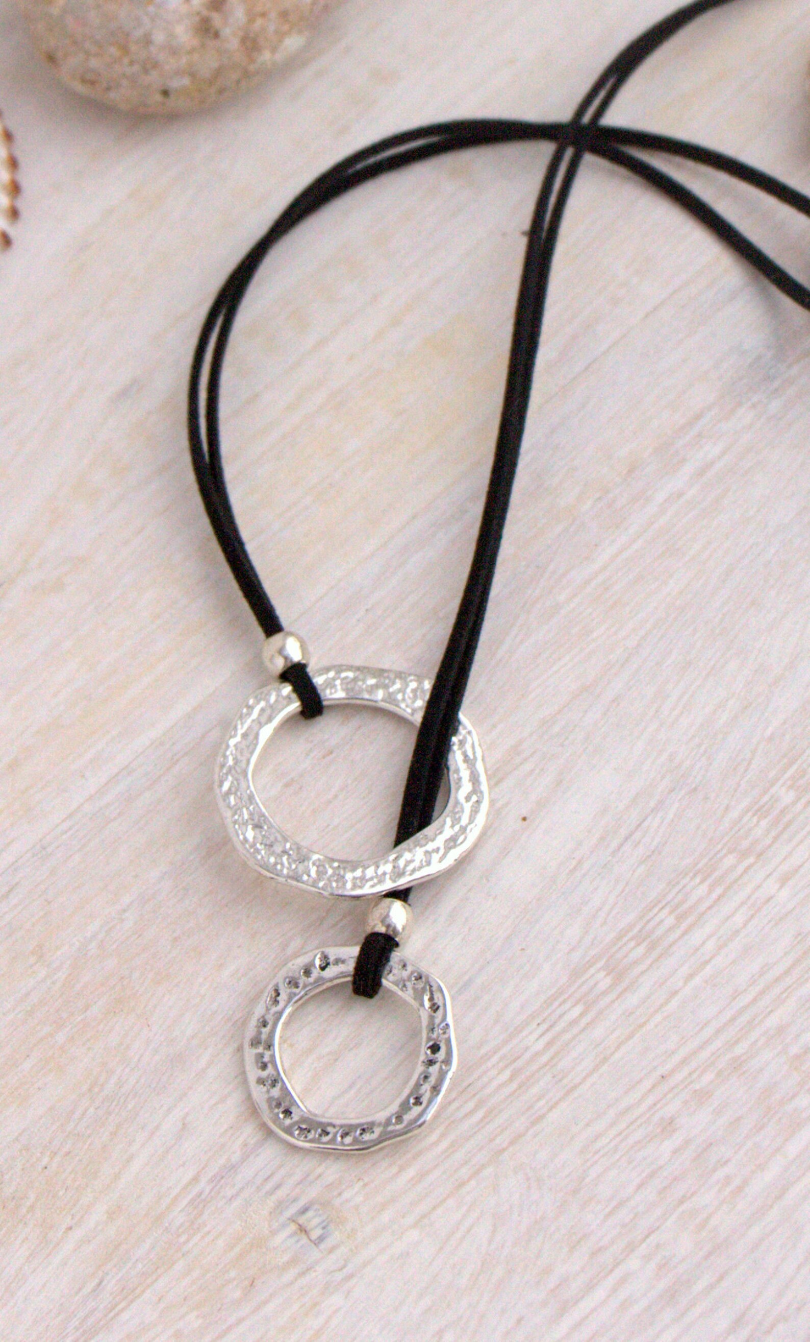 Silver Rings Choker Lariat Loop Necklace One Style Eyeglass - Etsy