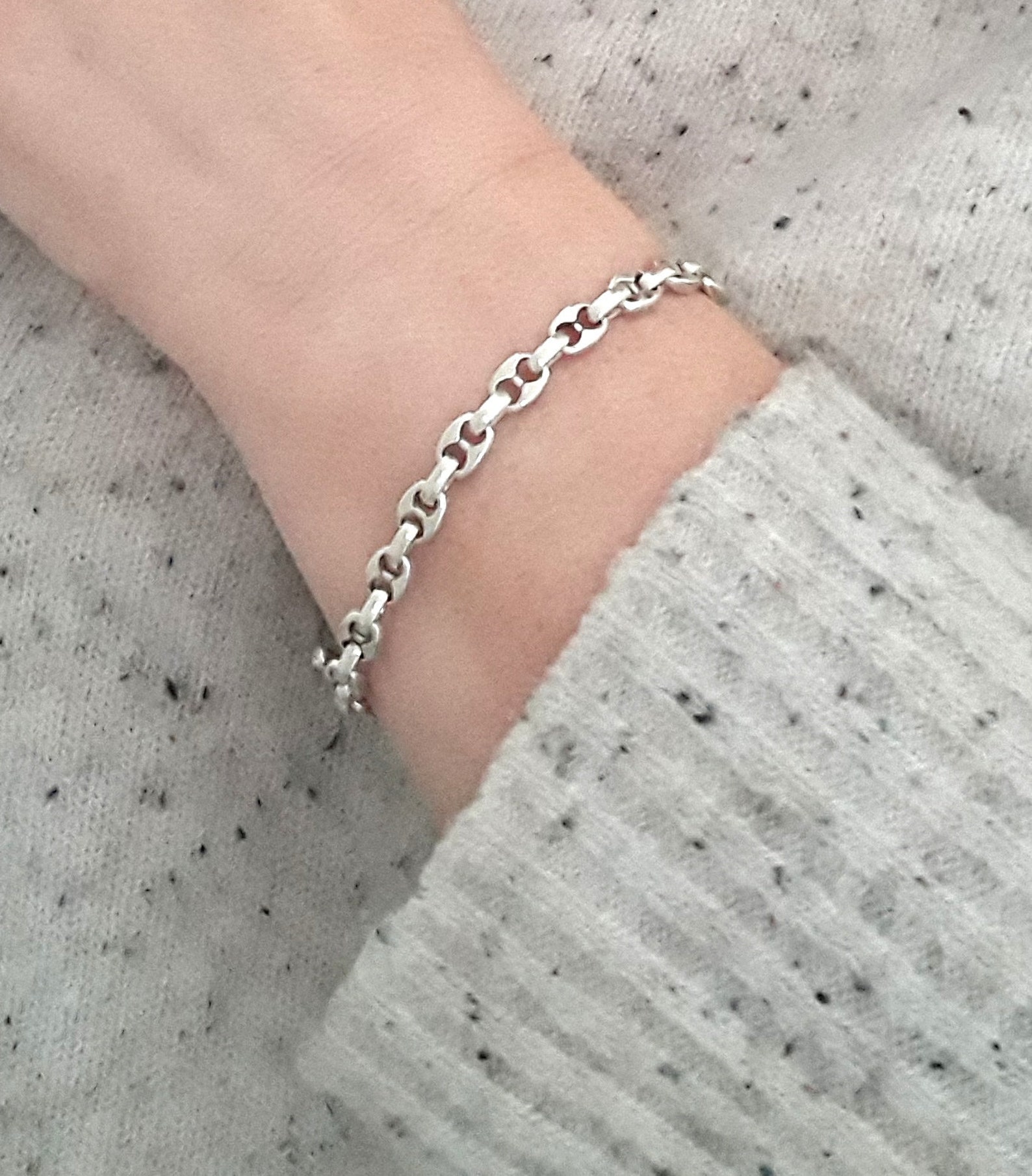 Silver Chain Bracelet Bracelet With Toggle Clasp Thin Chain - Etsy
