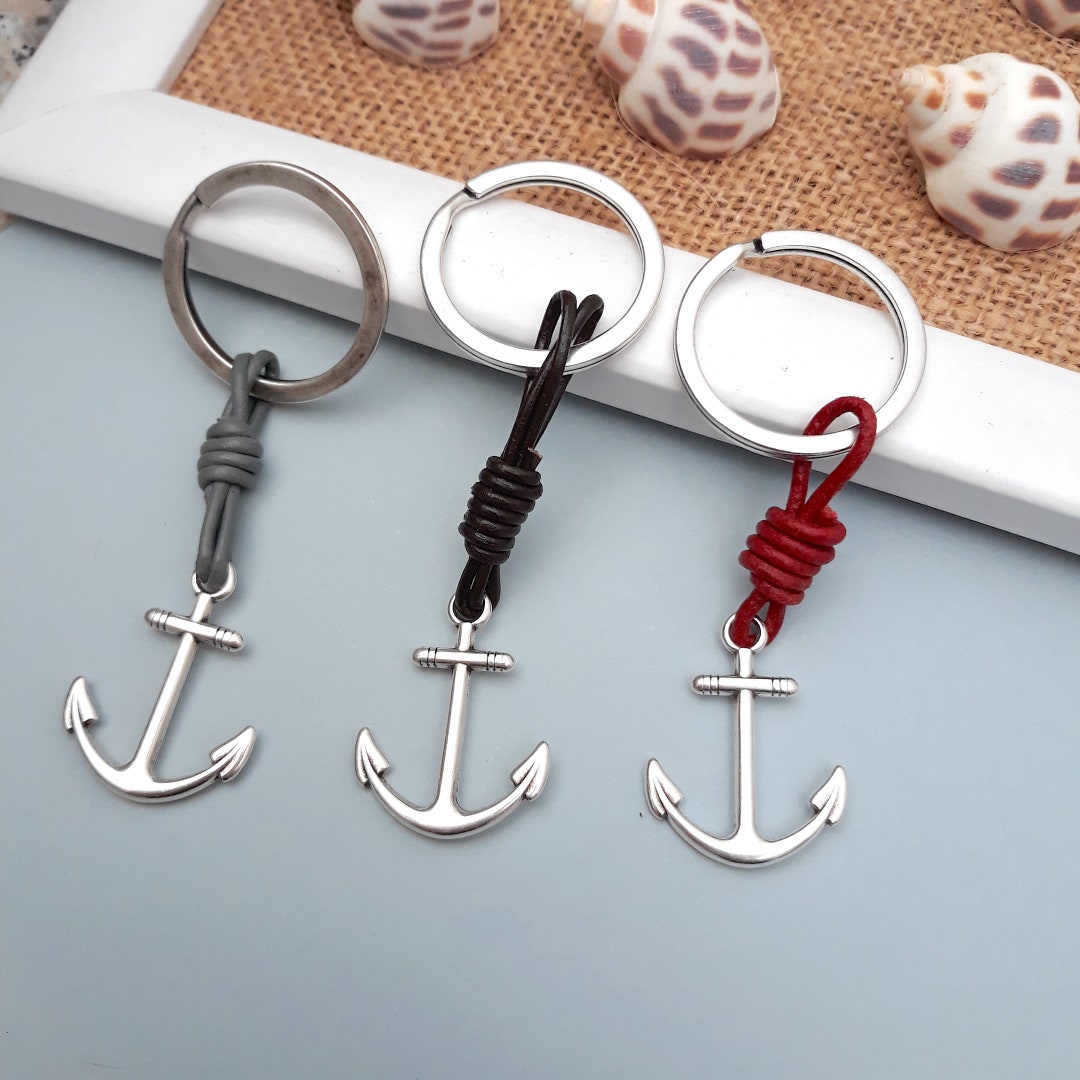 Anchor Keychain, Nautical Keychain, Birthday Gift, Boyfriend Gift ...