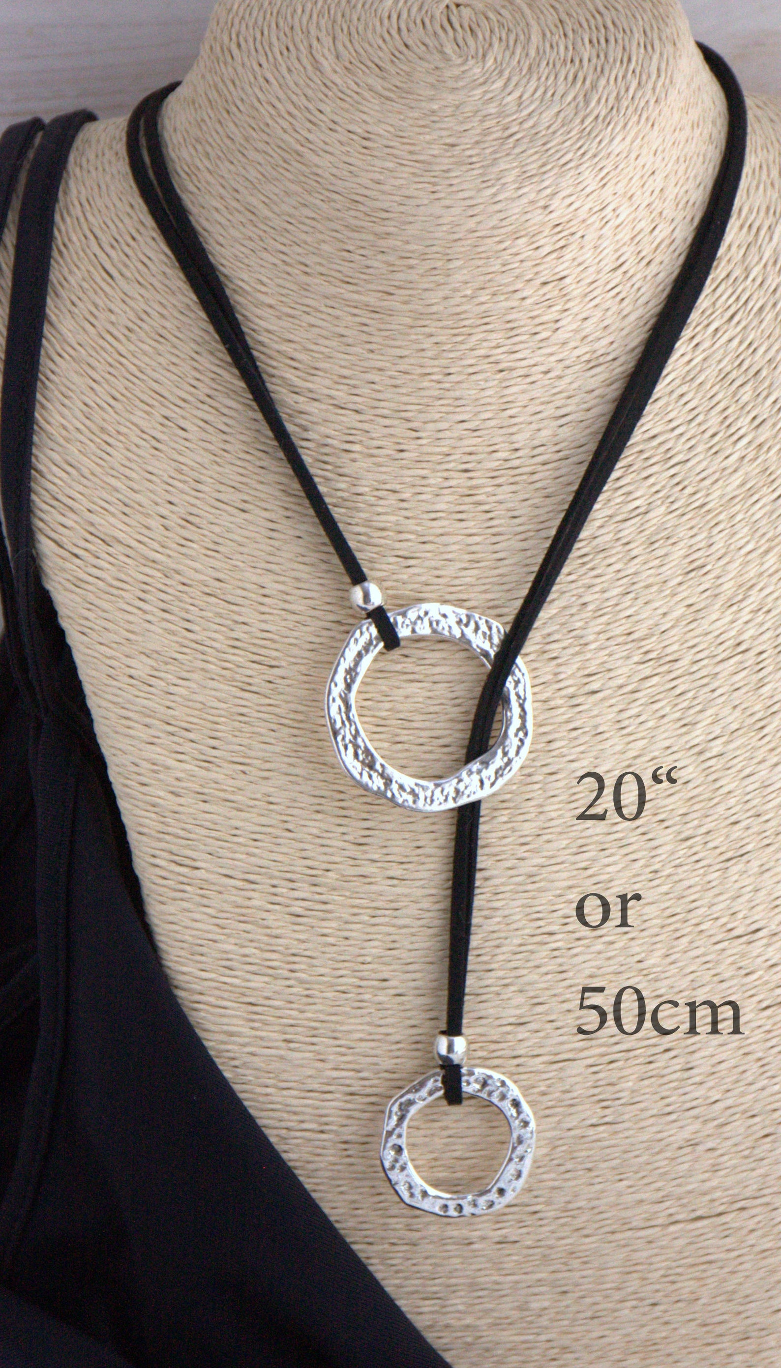Silver Rings Choker Lariat Loop Necklace One Style Eyeglass - Etsy