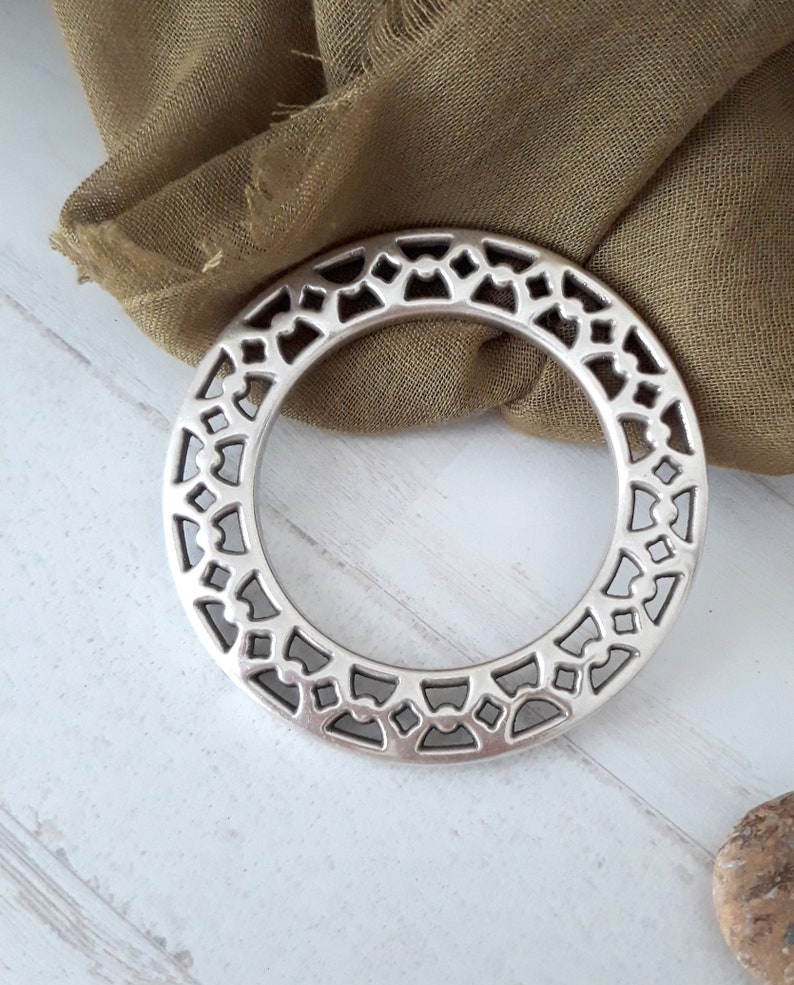 Elegant Circle Scarf Ring Jewelry Silver Craft Ring Wife - Etsy
