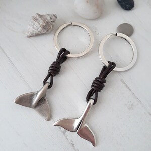 Whale Tail Keyring, Whale Tail Keychain, Fish Tail Keychain, Leather ...