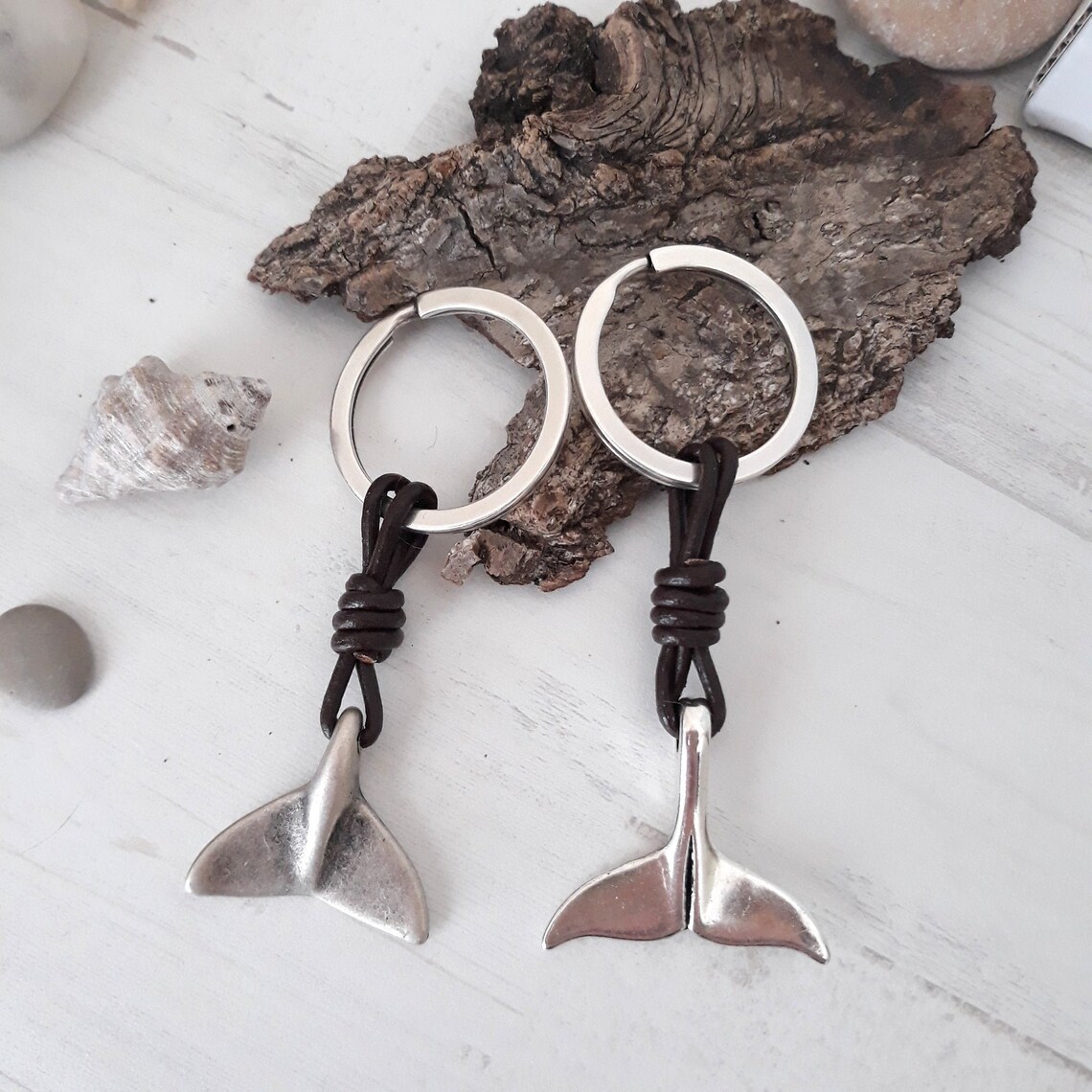 Whale Tail Keyring Whale Tail keychain Fish tail keychain | Etsy