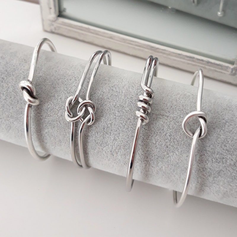 Silver Knot Bracelet - Etsy