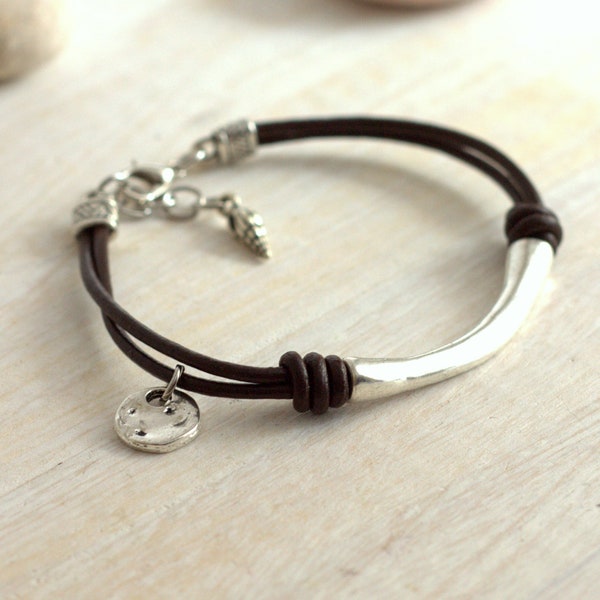 Silver Tube Bracelet - Etsy