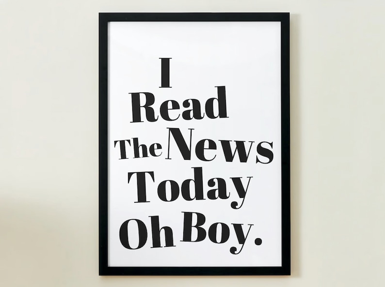 Musical Poster Wall Art, Song Lyrics Print, Music Wall Art ...