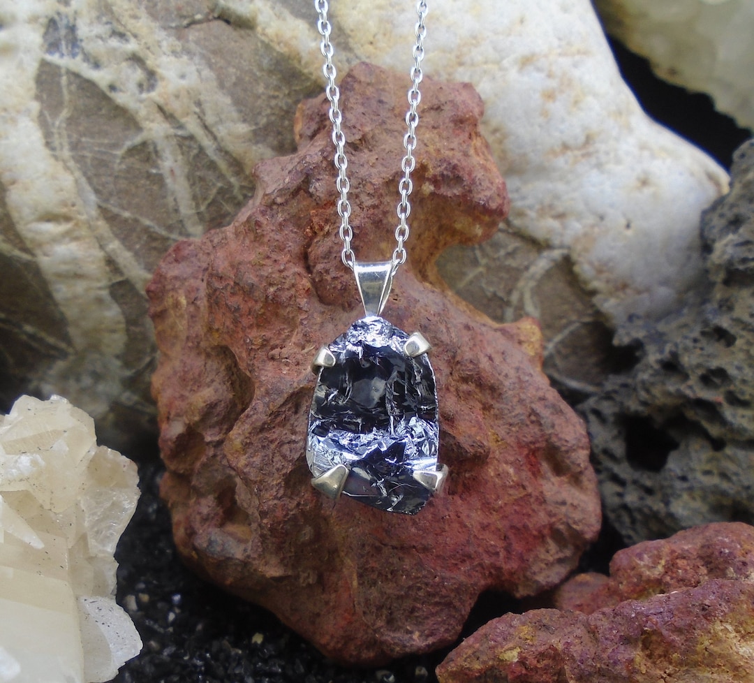 Silicon Pendant - Claw Set in 925 Sterling Silver, Lab Created, Poland ...