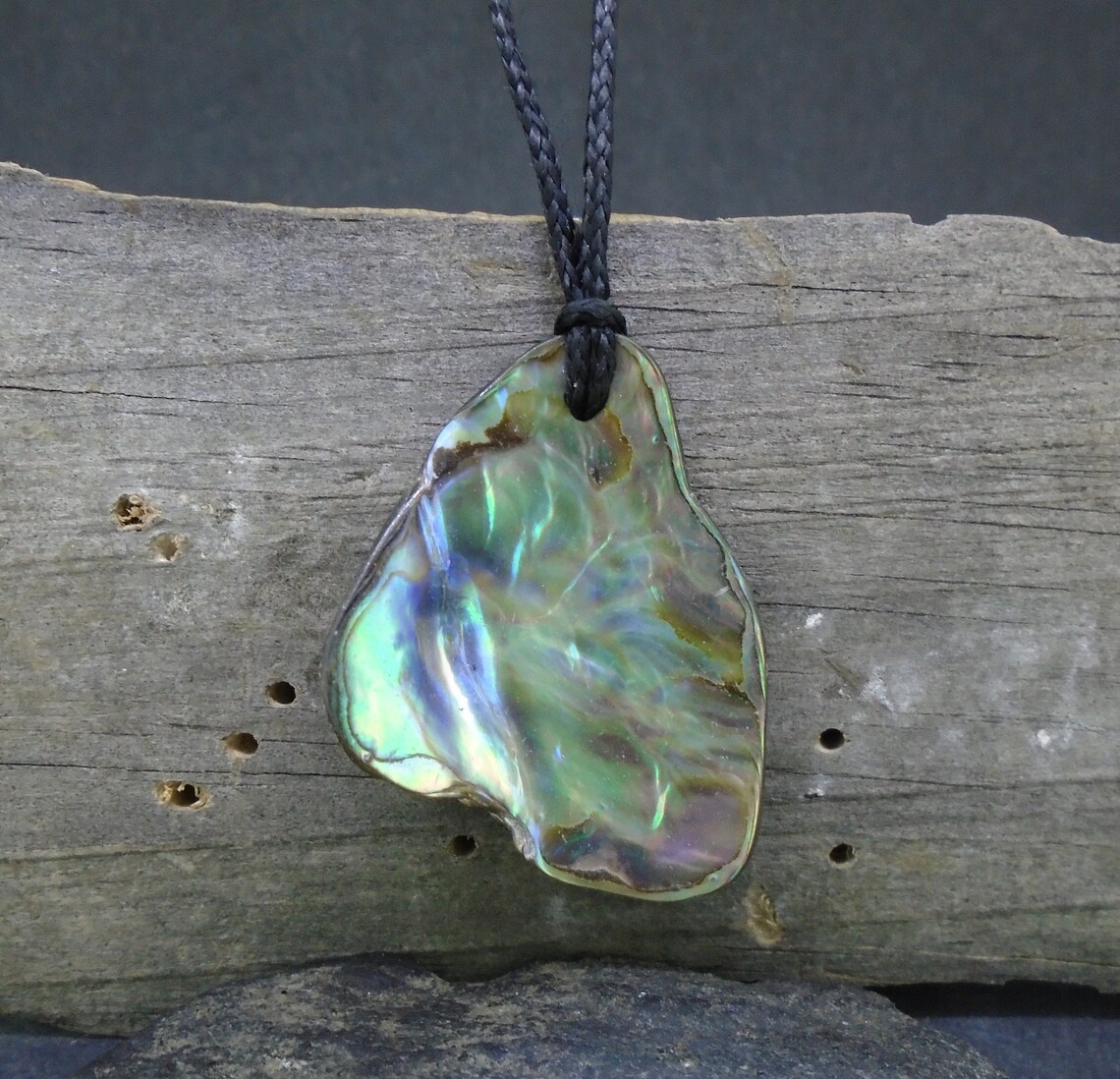 Paua Shell Pendant New Zealand Abalone Shell Natural Shape | Etsy