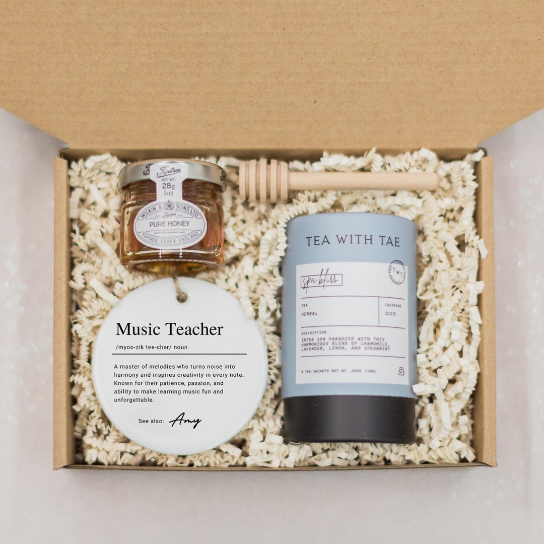 Personalized Music Teacher Gift Box, Appreciation Pamper Set With ...