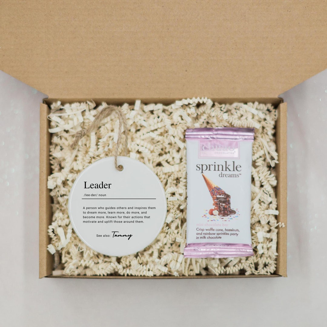 Customized Leader Gift Box, Christmas Gift Set With Custom Ornament ...