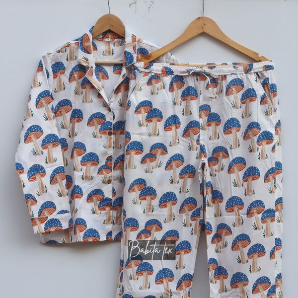 Mushroom Pajamas - Etsy