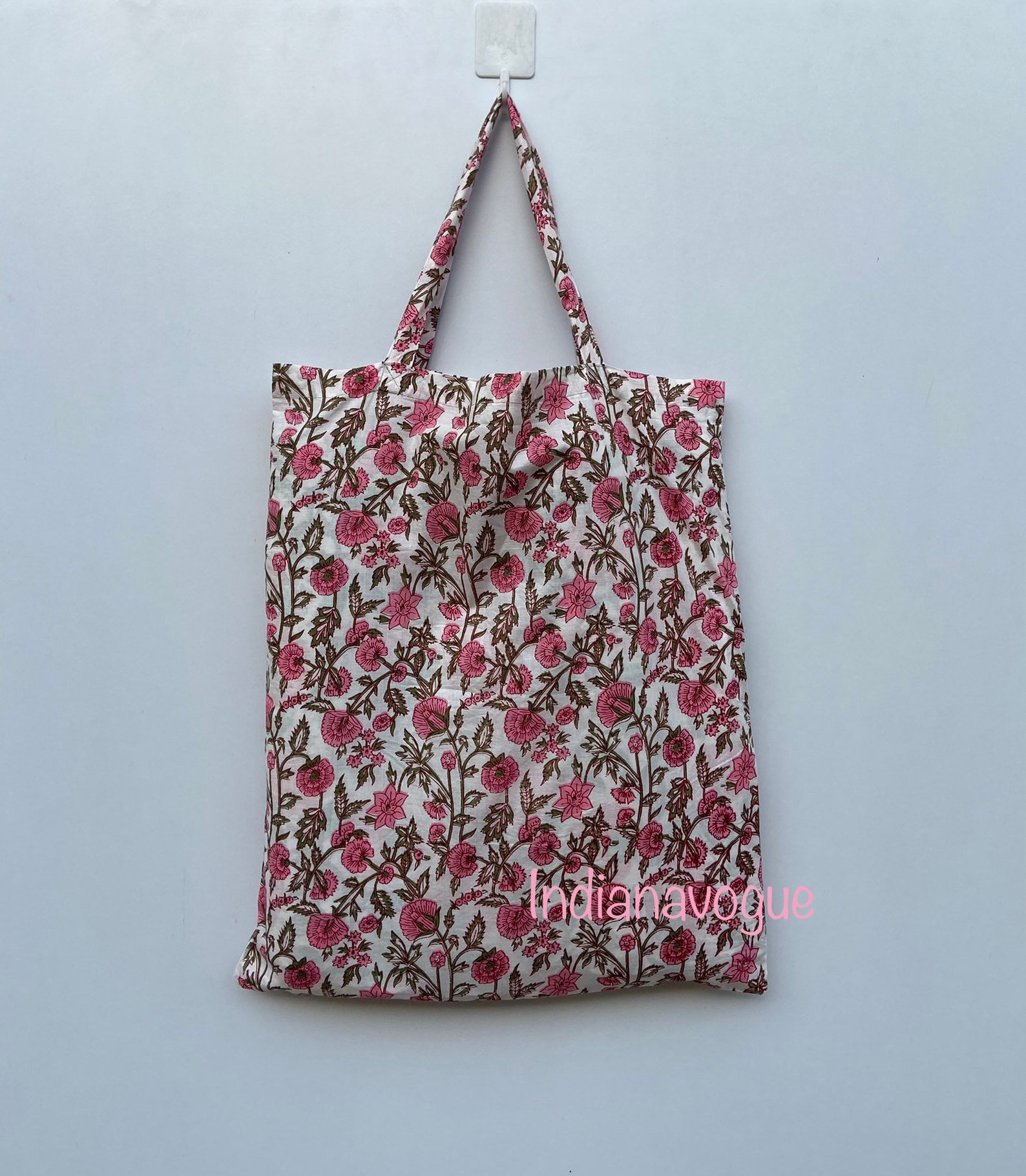 Cotton Hand Block Print Marketing Bags, Washable & Reusable Shopping ...